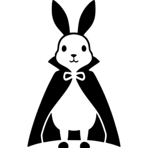 Charming Bunny in Cape SVG - svgcollections.com
