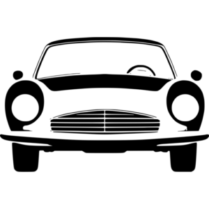 Classic Car Front View SVG - svgcollections.com