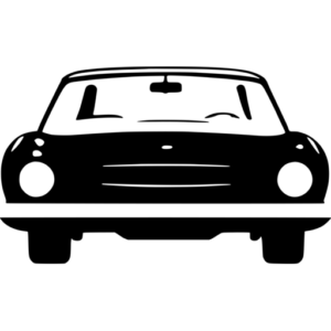 Classic Car Front View SVG - svgcollections.com