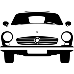 Classic Car Front View SVG - svgcollections.com