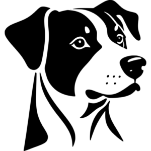 Dog Silhouette SVG - Detailed Dog Portrait Vector Art - svgcollections.com