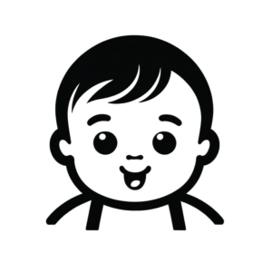 Happy Baby Face SVG - svgcollections.com