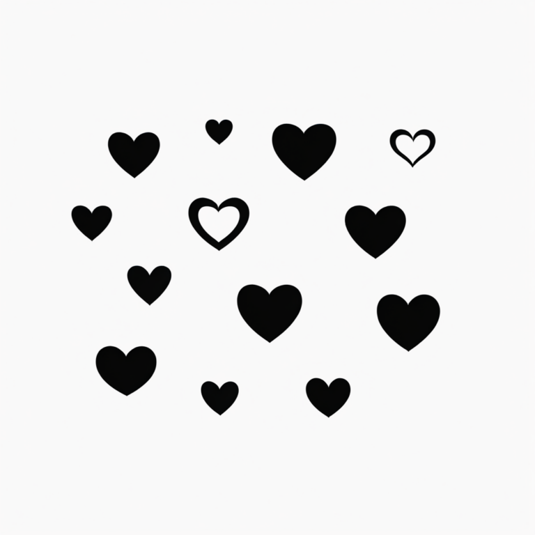 Heart Cluster Pattern - SVG Design - svgcollections.com