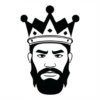 King Face Icon SVG - svgcollections.com