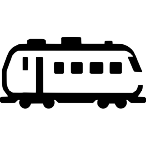 Modern Train Icon SVG - svgcollections.com