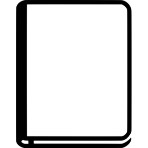 Simple Book Outline SVG - svgcollections.com