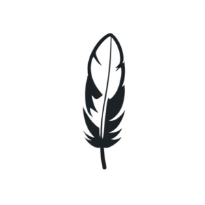 Elegant Simple Feather Icon - SVG - svgcollections.com