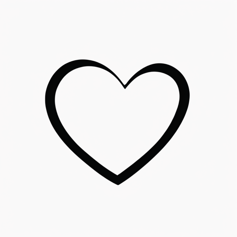 Simple Heart Outline SVG Icon - svgcollections.com