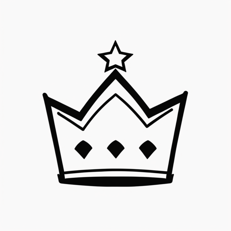 Star Crown Icon - SVG Vector Graphic - svgcollections.com