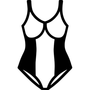 Stylish One-Piece Bathing Suit SVG - svgcollections.com