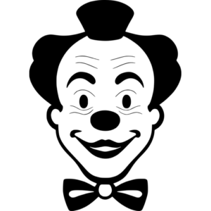 Classic Clown Face SVG Design - svgcollections.com
