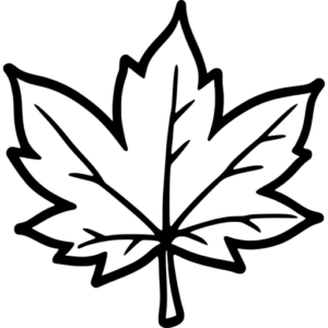 Elegant Fall Leaf Outline SVG - svgcollections.com