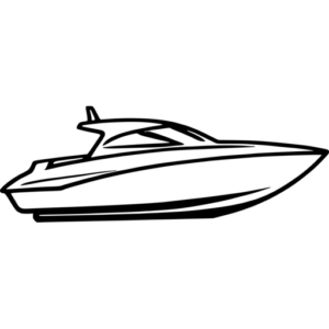 Speedboat Outline SVG - svgcollections.com