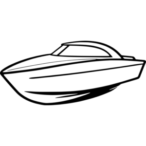 Speedboat Outline SVG - svgcollections.com