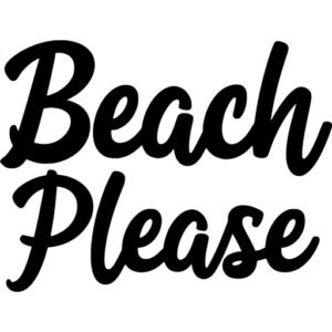 Beach Please SVG Text Design - svgcollections.com