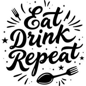 Eat, Drink, Repeat SVG Art Design - svgcollections.com