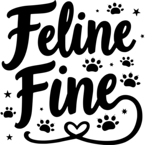 Feline Fine SVG Design for Cat Lovers - svgcollections.com